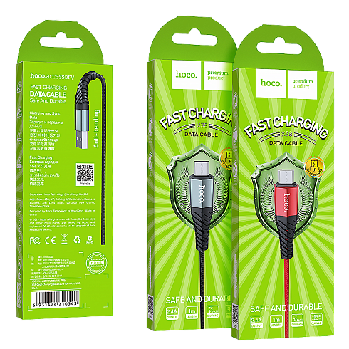 Купить usb дата кабель micro usb hoco "x38" оптом - EXPERTS